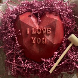 Breakable Chocolate Heart / Smash Heart / Valentine Gift / Anniversary ...