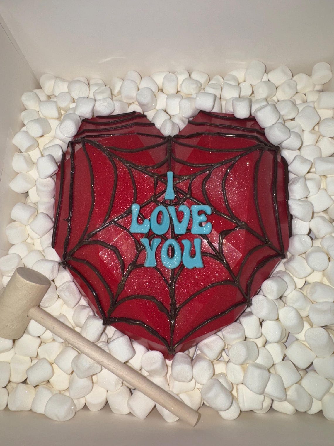 Spiderman Breakable Chocolate Heart / Smash Heart / Birthday Gift ...