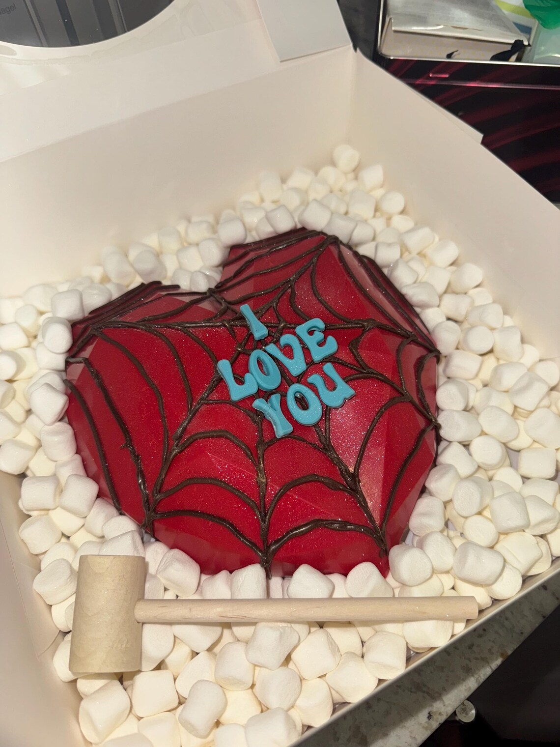 Spiderman Breakable Chocolate Heart / Smash Heart / Birthday Gift ...