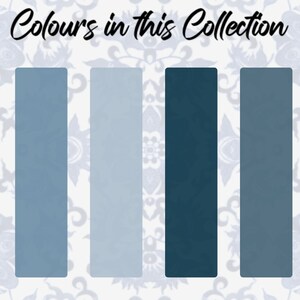 Digital Printable Shades of Blue Gray Pattern Geometric - Etsy