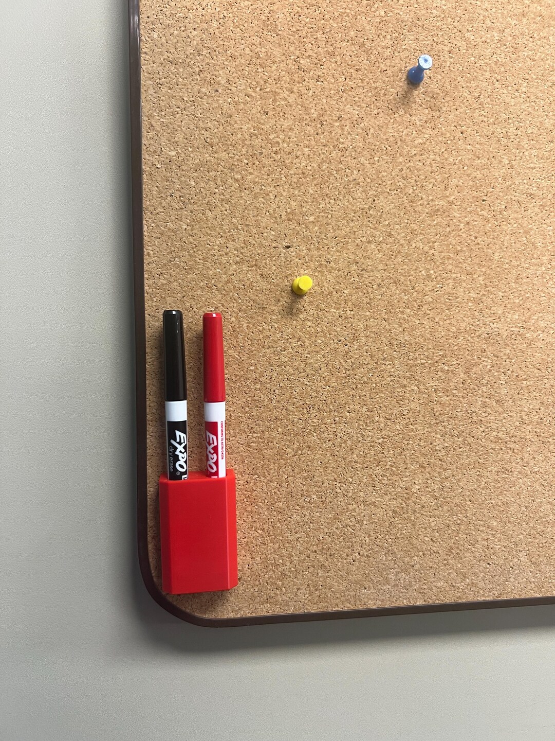 Wall Calendar, Push Pin Board Expo Marker Holder - Etsy