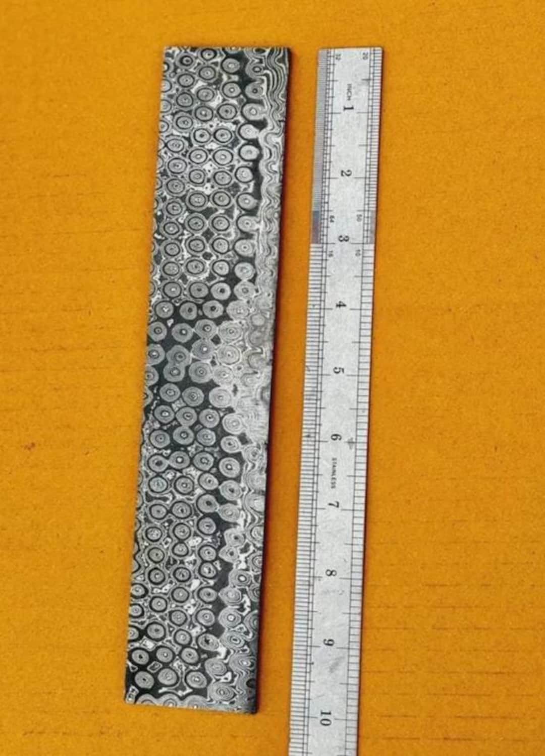 Hand Forged Twisted Damascus Steel Billet Bar - Etsy