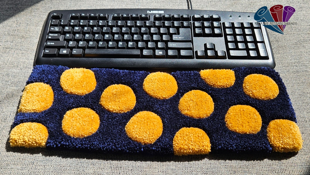 Tufted Golden Dots Keyboard Pad - Etsy