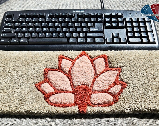 Tufted Plush Keyboard Pad-lotus - Etsy