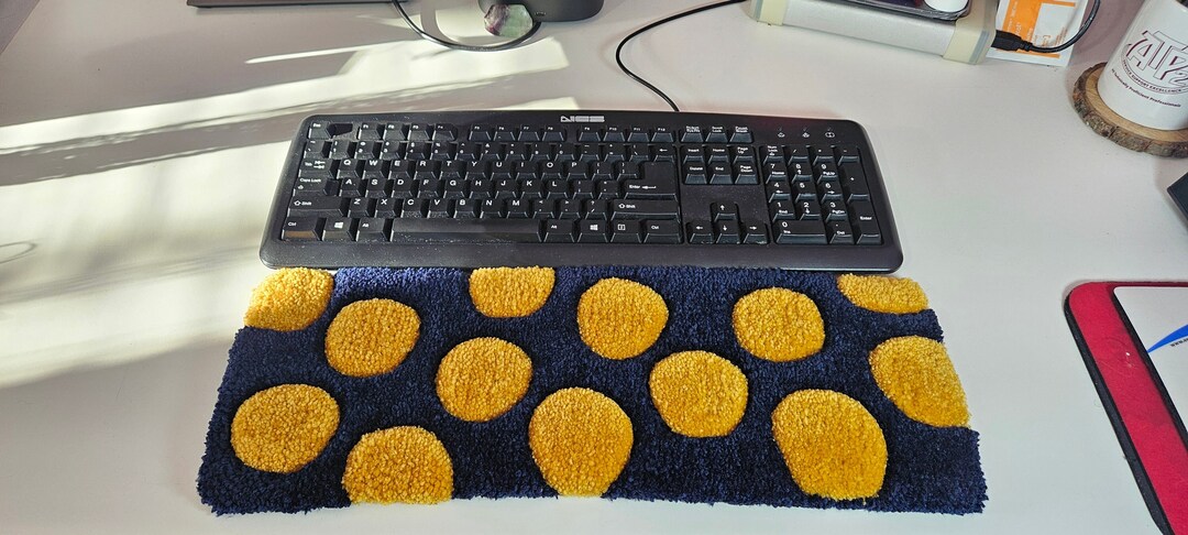 Tufted Golden Dots Keyboard Pad - Etsy