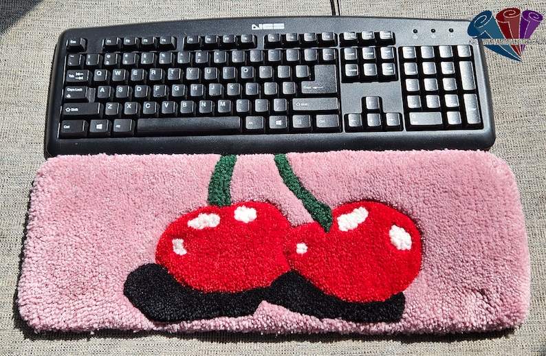 Tufted Cherry Keyboard Pad - Etsy