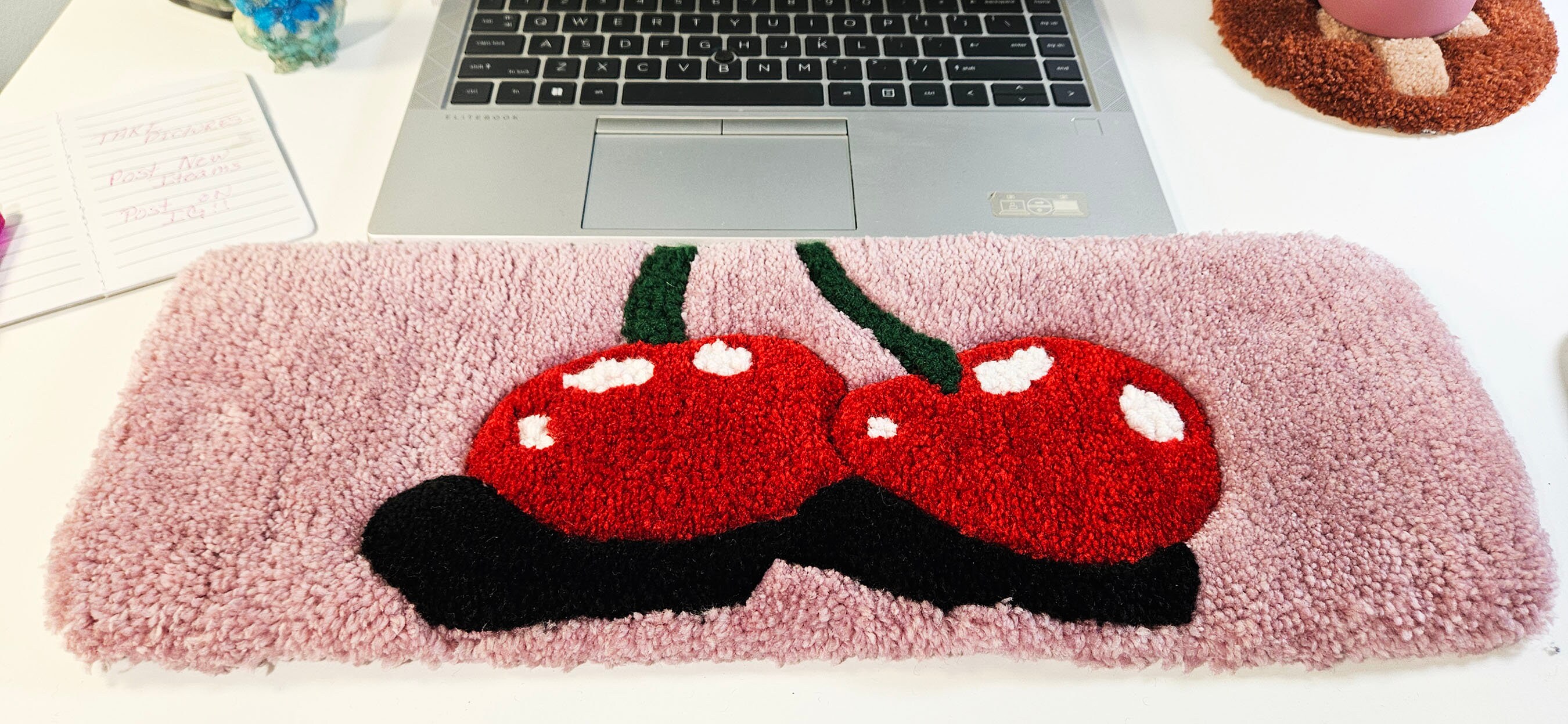 Tufted Cherry Keyboard Pad - Etsy