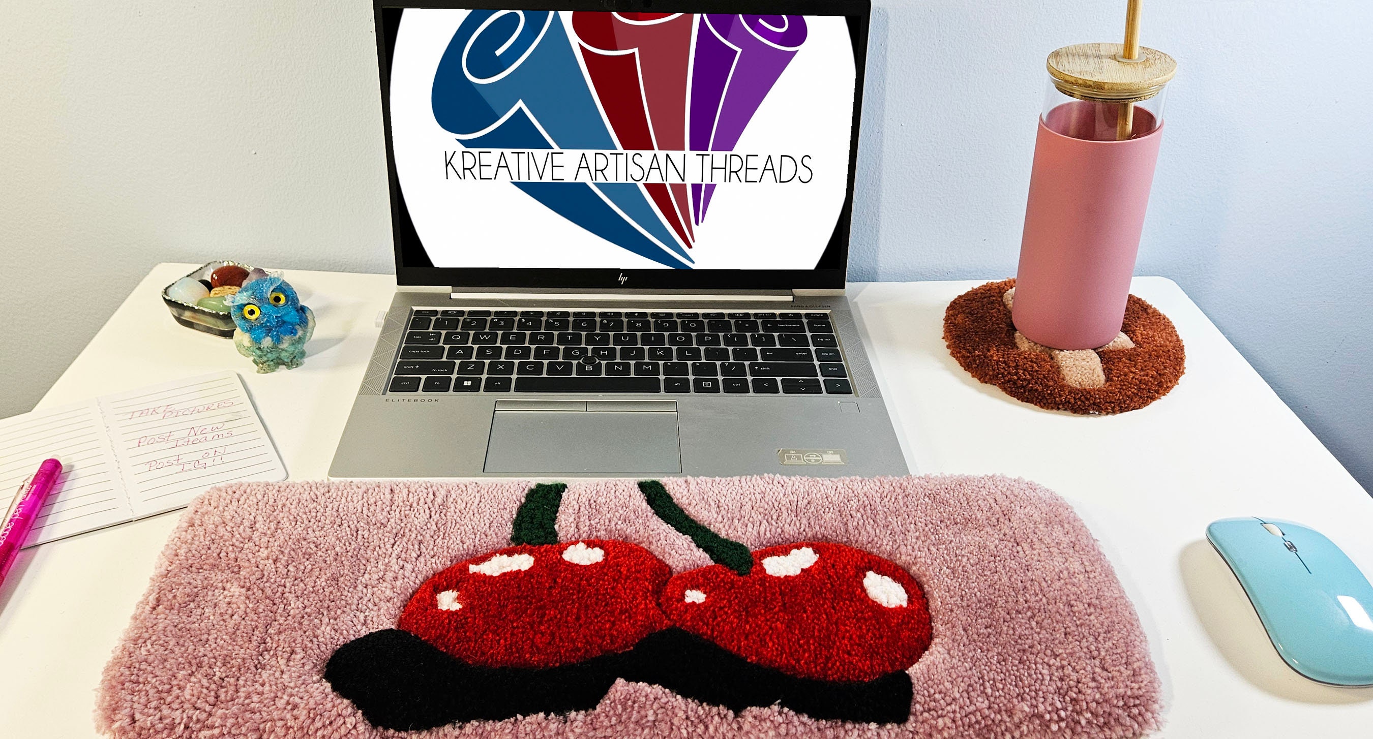 Tufted Cherry Keyboard Pad - Etsy