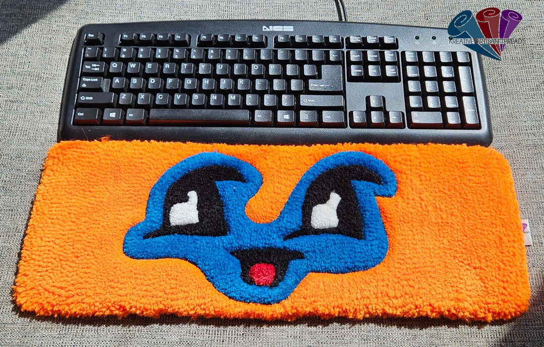 Tufted Face of Joy Keyboard Pad - Etsy