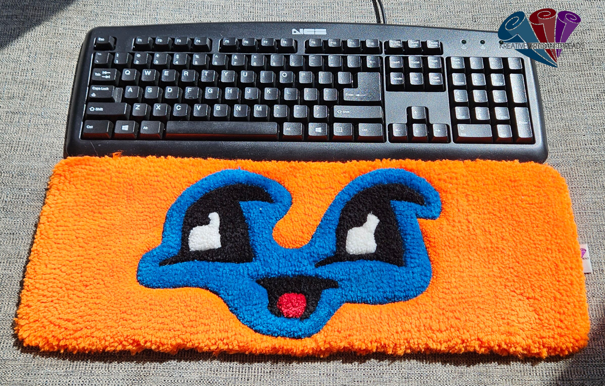 Tufted Face of Joy Keyboard Pad - Etsy