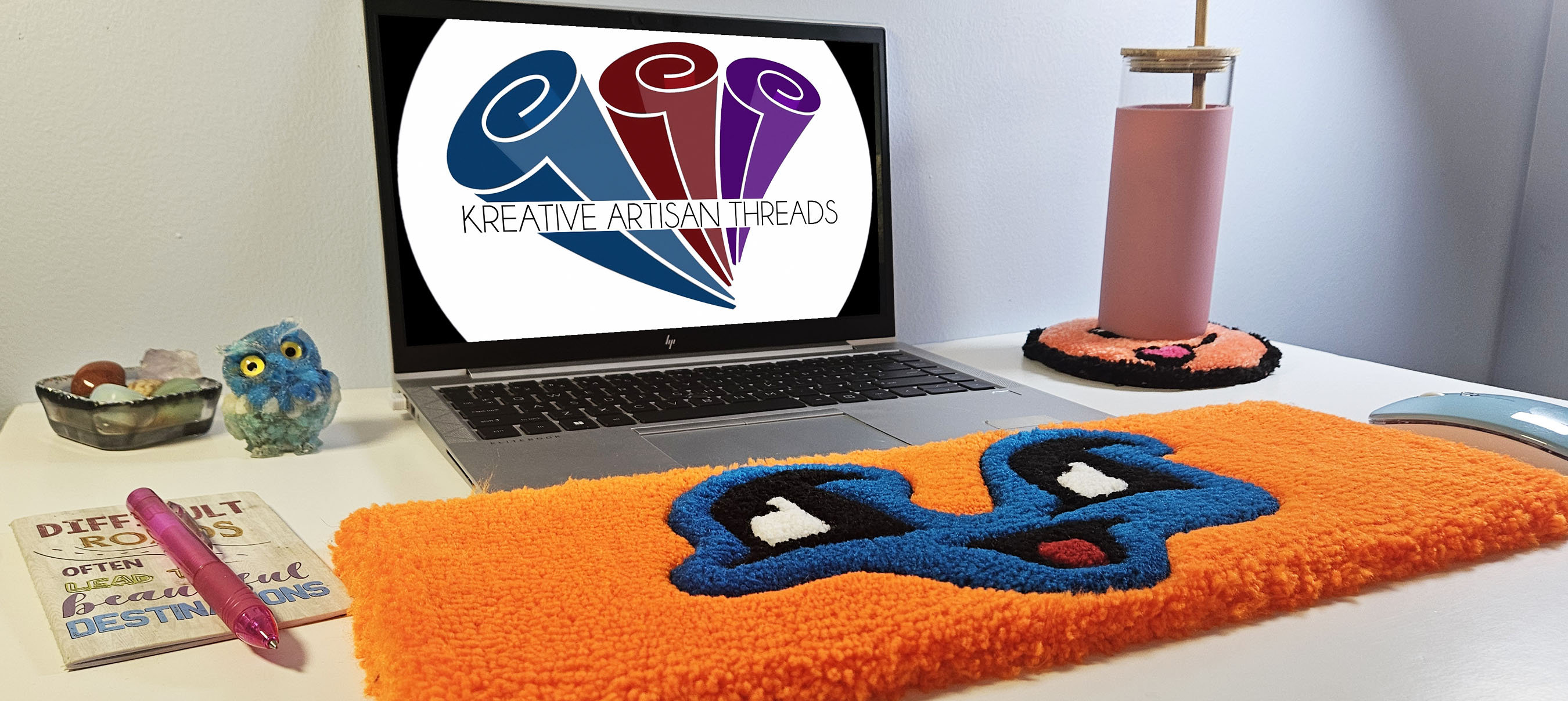 Tufted Face of Joy Keyboard Pad - Etsy