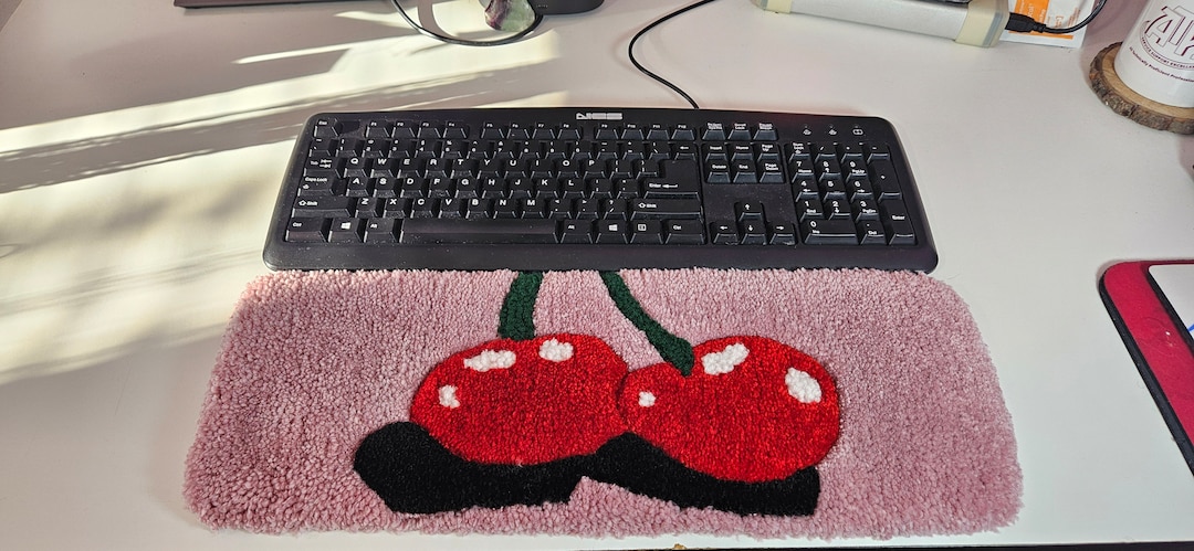 Tufted Cherry Keyboard Pad - Etsy