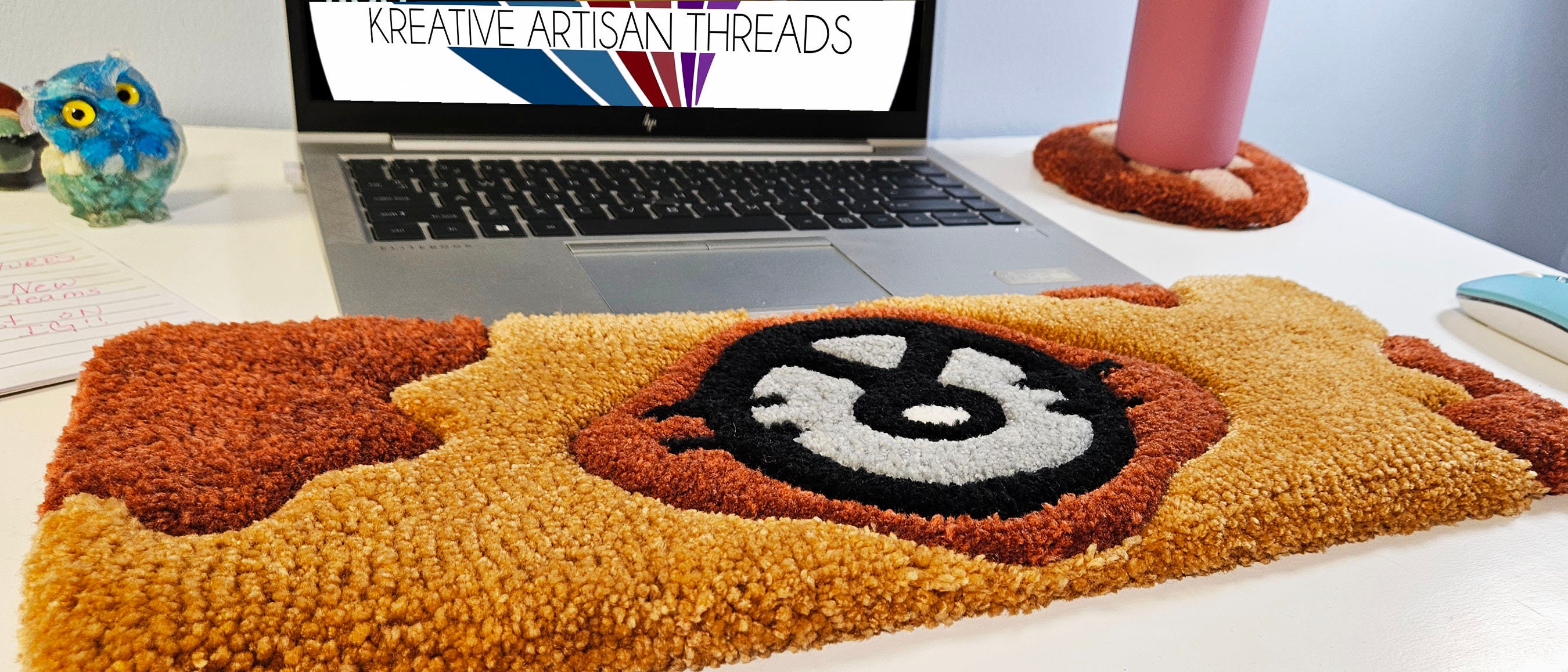 Tufted Spotted Puppy Keyboard Pad - Etsy