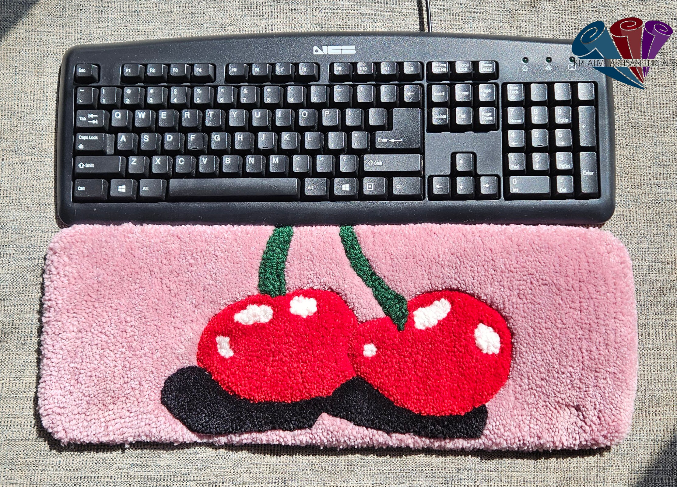 Tufted Cherry Keyboard Pad - Etsy