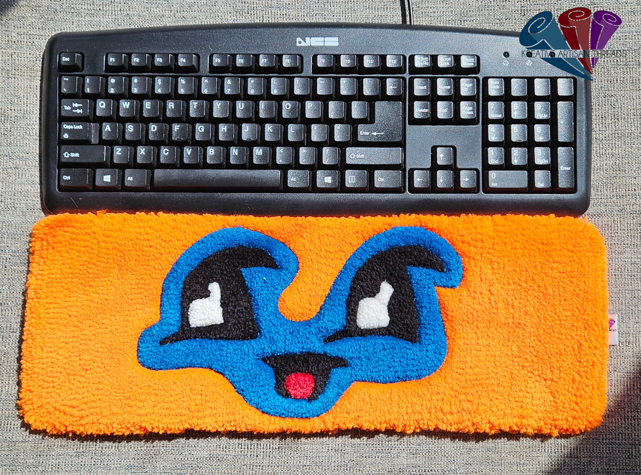 Tufted Face of Joy Keyboard Pad - Etsy