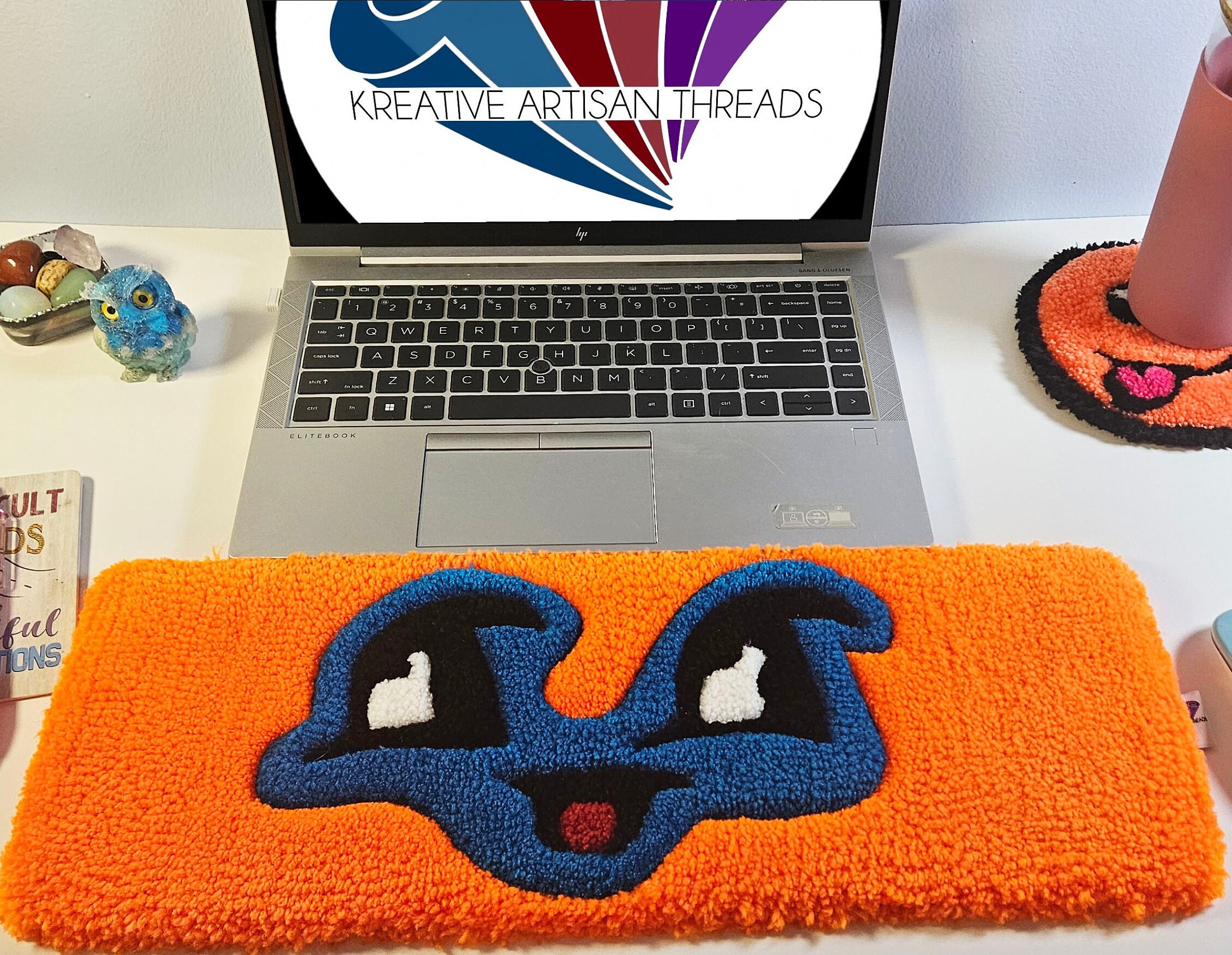 Tufted Face of Joy Keyboard Pad - Etsy