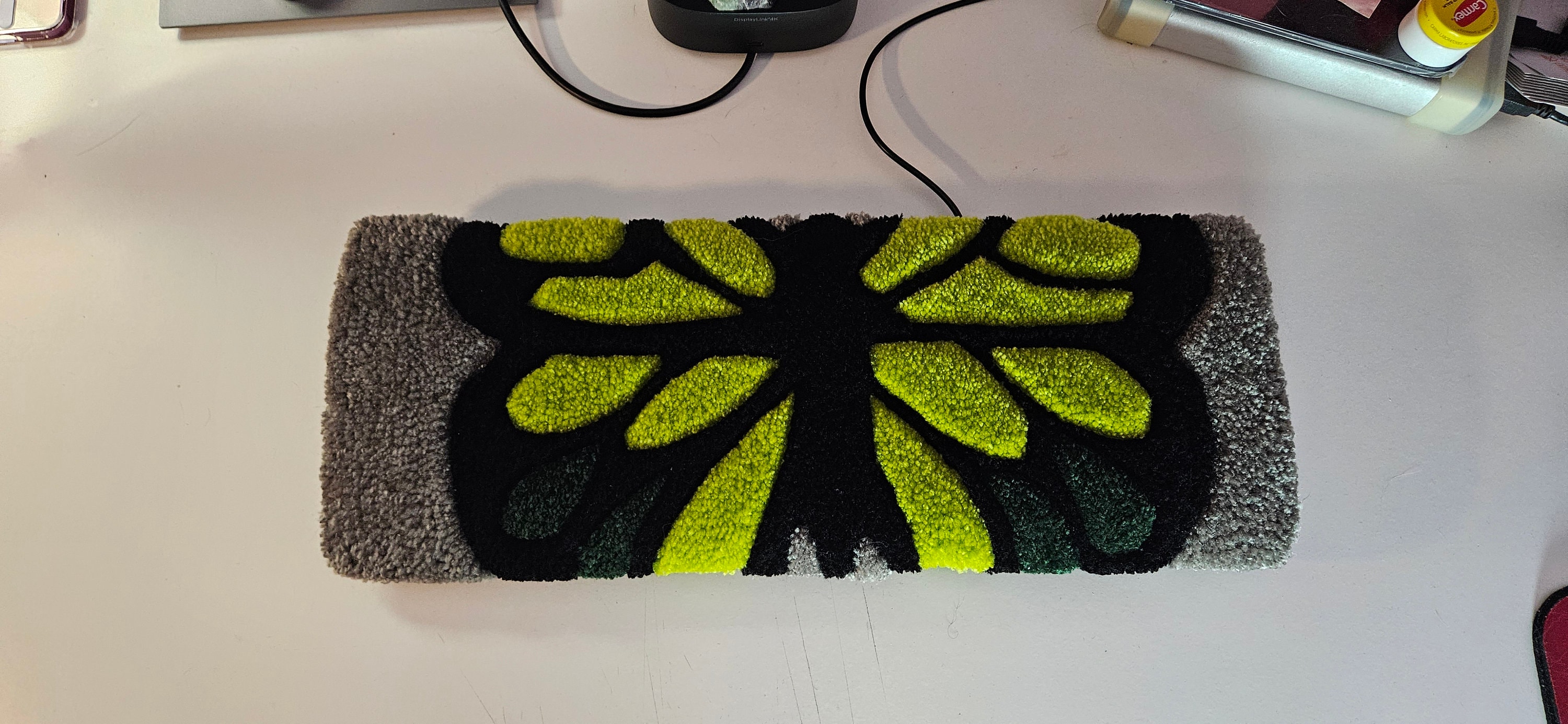 Tufted Green Butterfly Keyboard Pad - Etsy