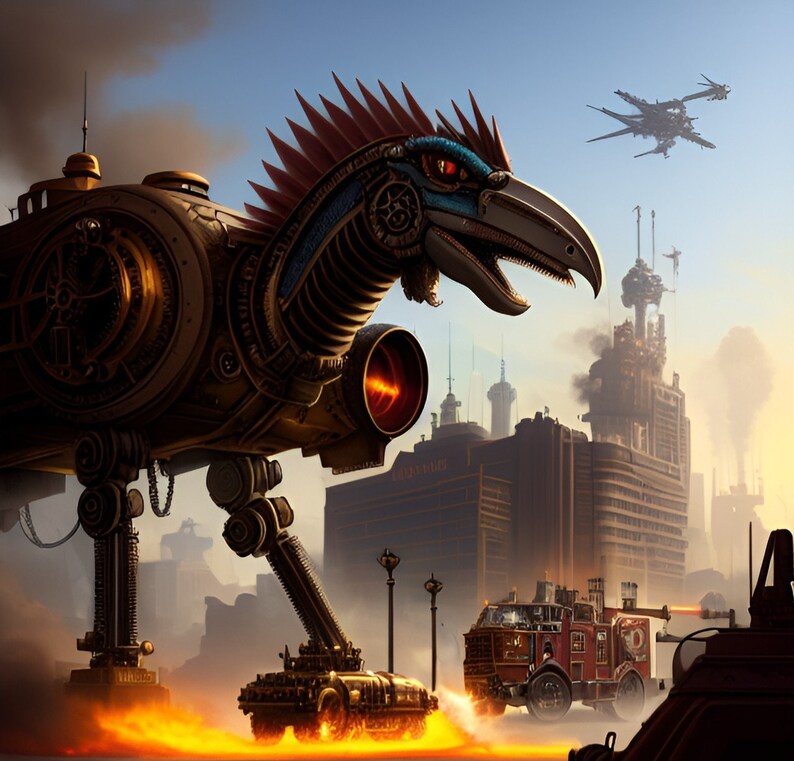 Dragons& Robosaurus - Etsy