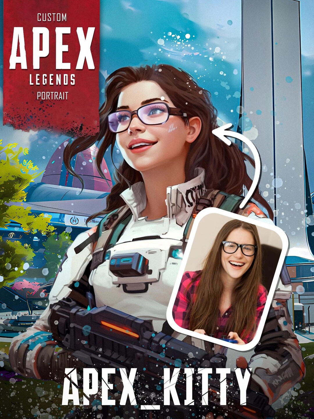 Personalized Apex Legends Portrait From Photo | Custom Gaming Art - Etsy