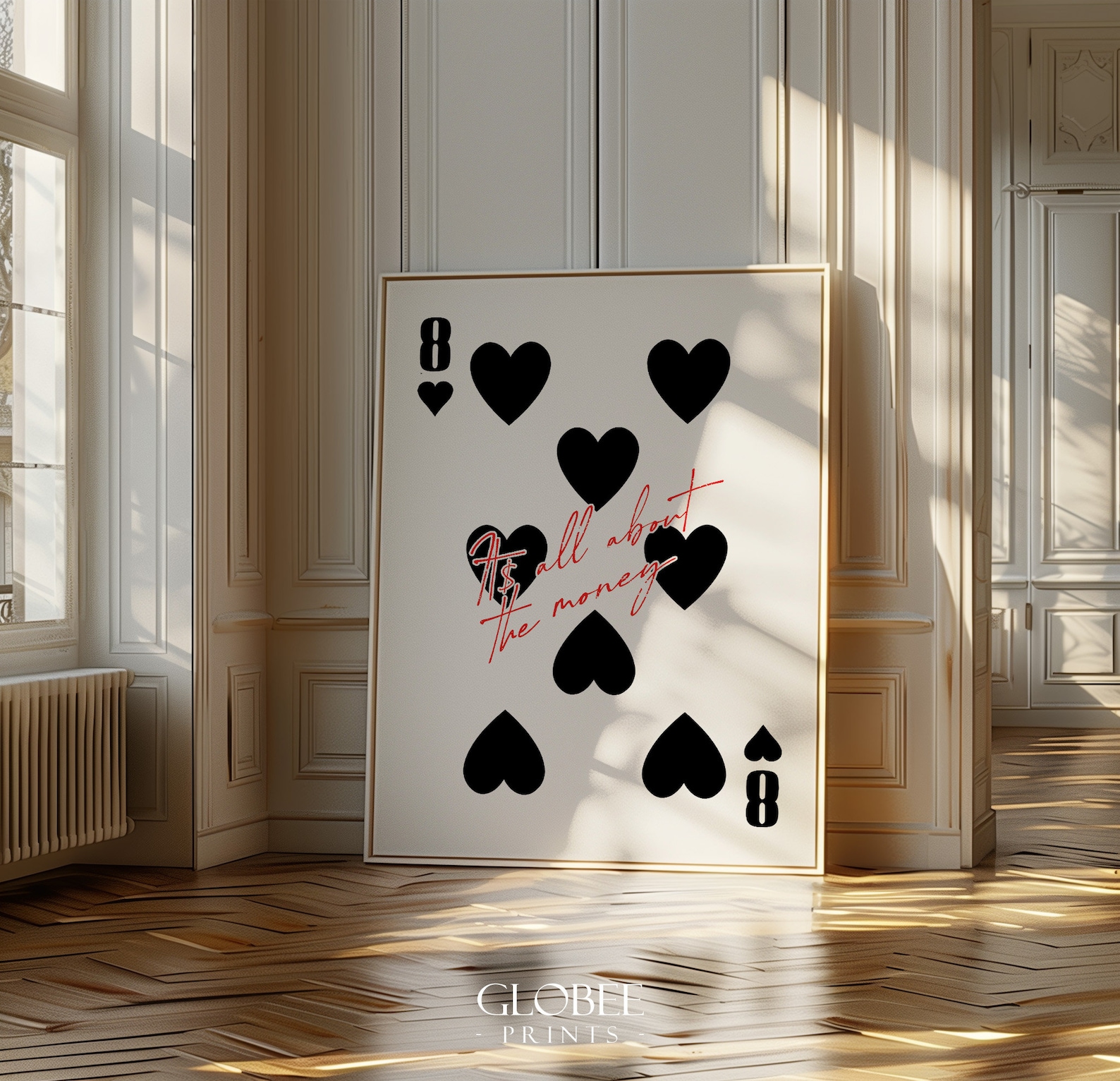 Number 8 Playing Card Life Path Numerology Print Astrology Print Gift ...