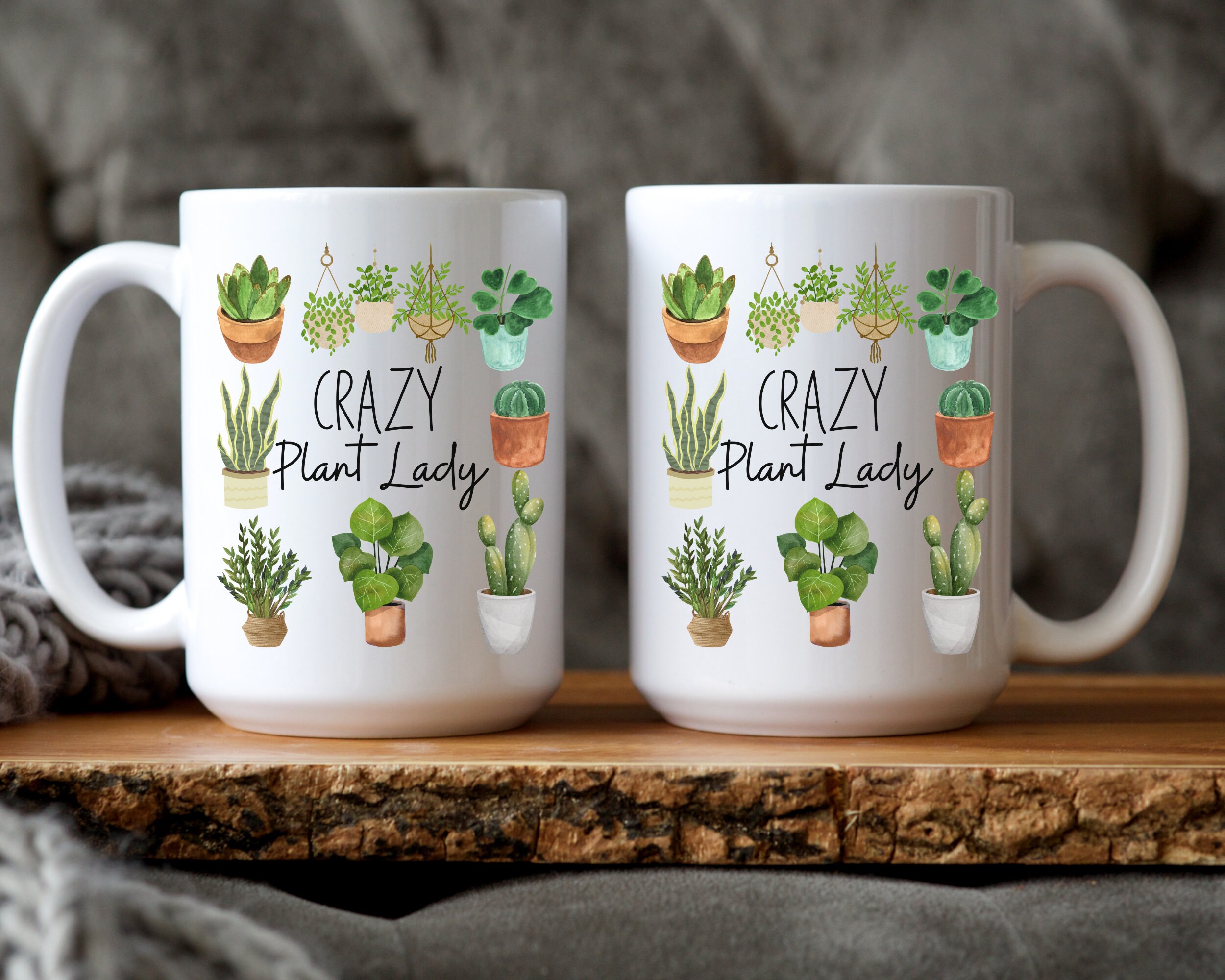 Crazy Plant Lady Mug, Plant Lovers, Plant Lover Gift, Funny Mug, Gift ...
