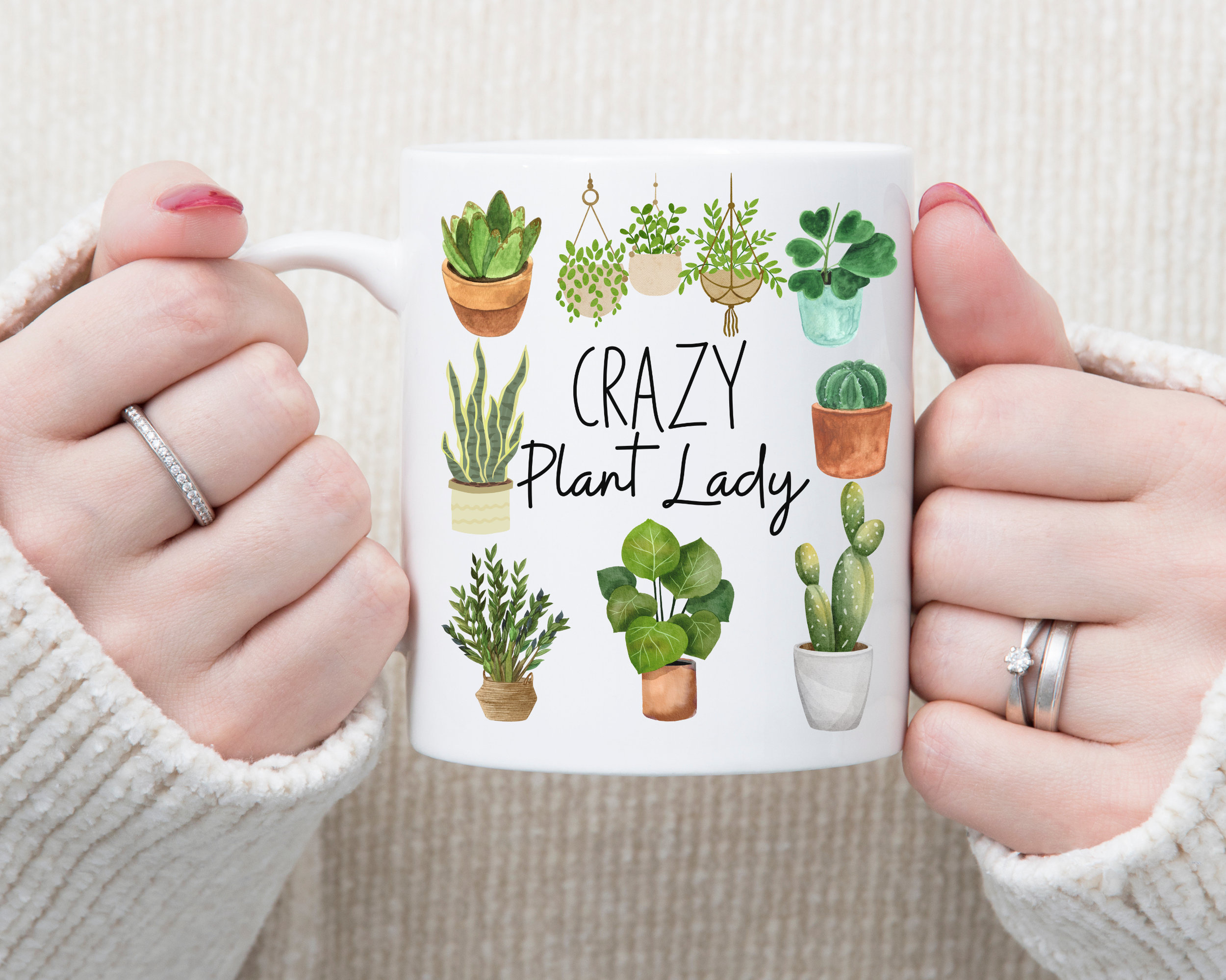Crazy Plant Lady Mug, Plant Lovers, Plant Lover Gift, Funny Mug, Gift ...