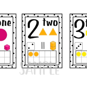 Number Posters for Elementary Math - Etsy