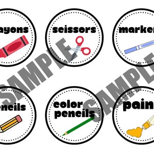 Printable Art Supply Labels - Etsy