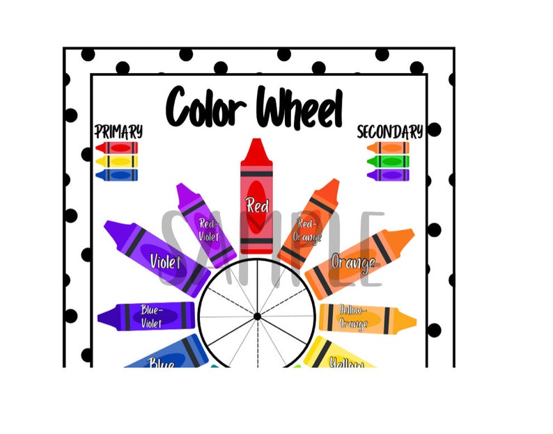 Color Wheel Poster - Etsy