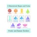 Bright Modern 2D and 3D Shape Posters for Classroom Decor - Etsy