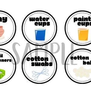 Printable Art Supply Labels - Etsy