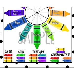 Color Wheel Poster - Etsy