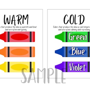 Color Wheel and Color Theory Poster Bundle - Etsy