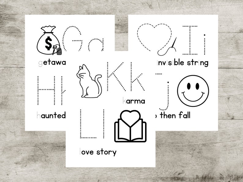 Swiftie Alphabet Printable - Learn the Abcs Taylor's Version - Trace ...