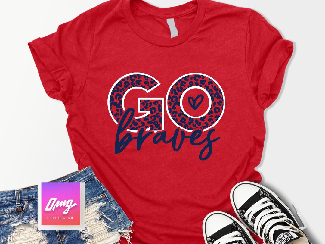 Braves Shirt, Cute Women Baseball Shirt, Kids Baseball Shirt, Atlanta ...