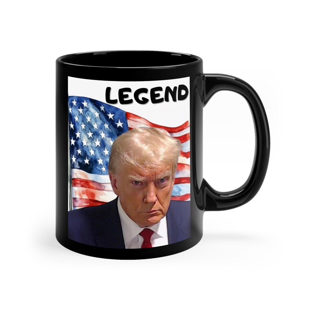 Donald Trump Mugshot Coffee Mug, Trump Mug, Legend Mug, Legend Mugshot ...