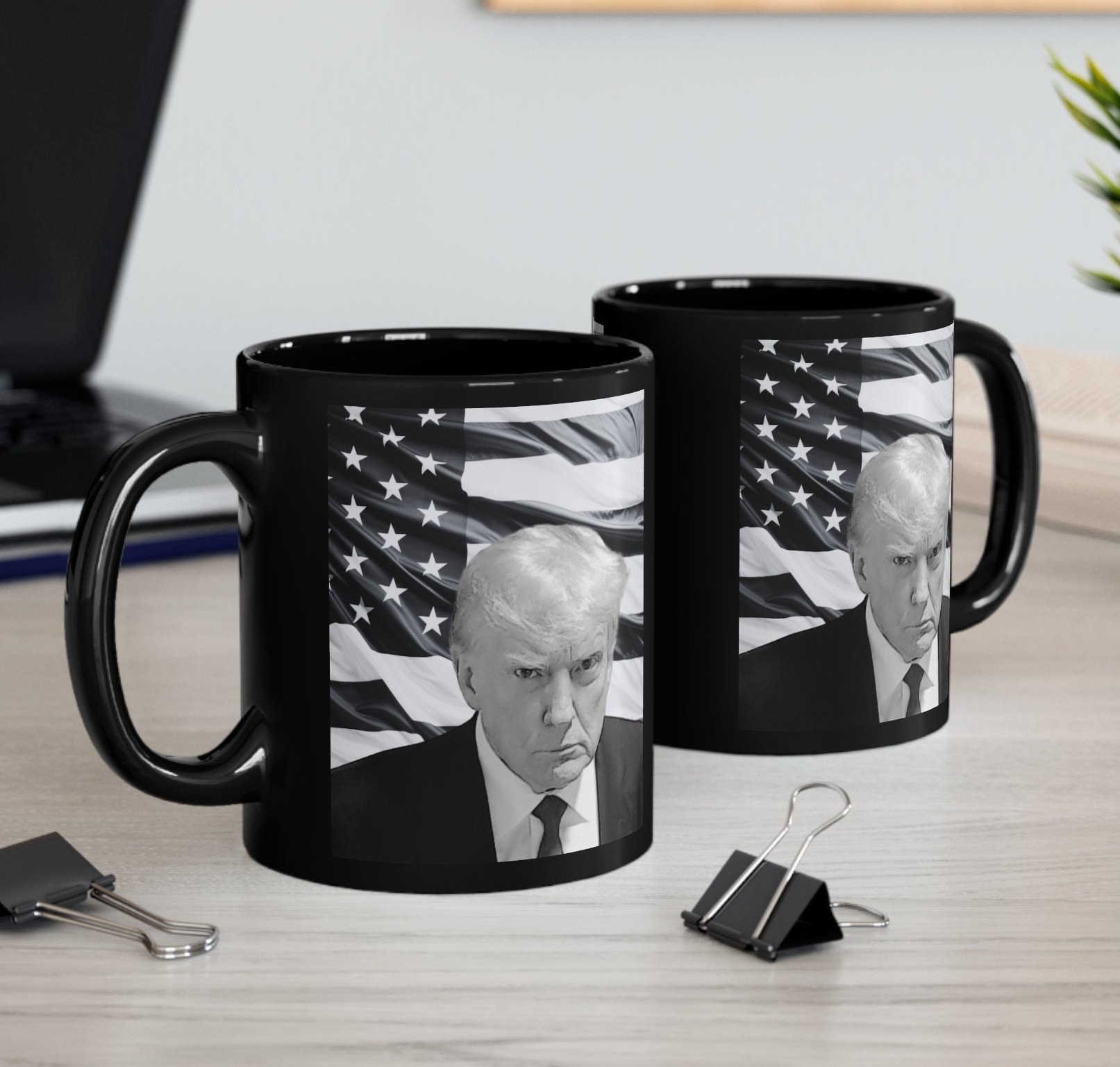 Donald Trump Mugshot Mug, American Flag Mug, Trump Mugshot Coffee Cup ...