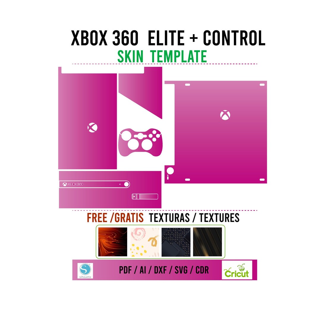 Xbox 360 Elite Skin Template - Etsy