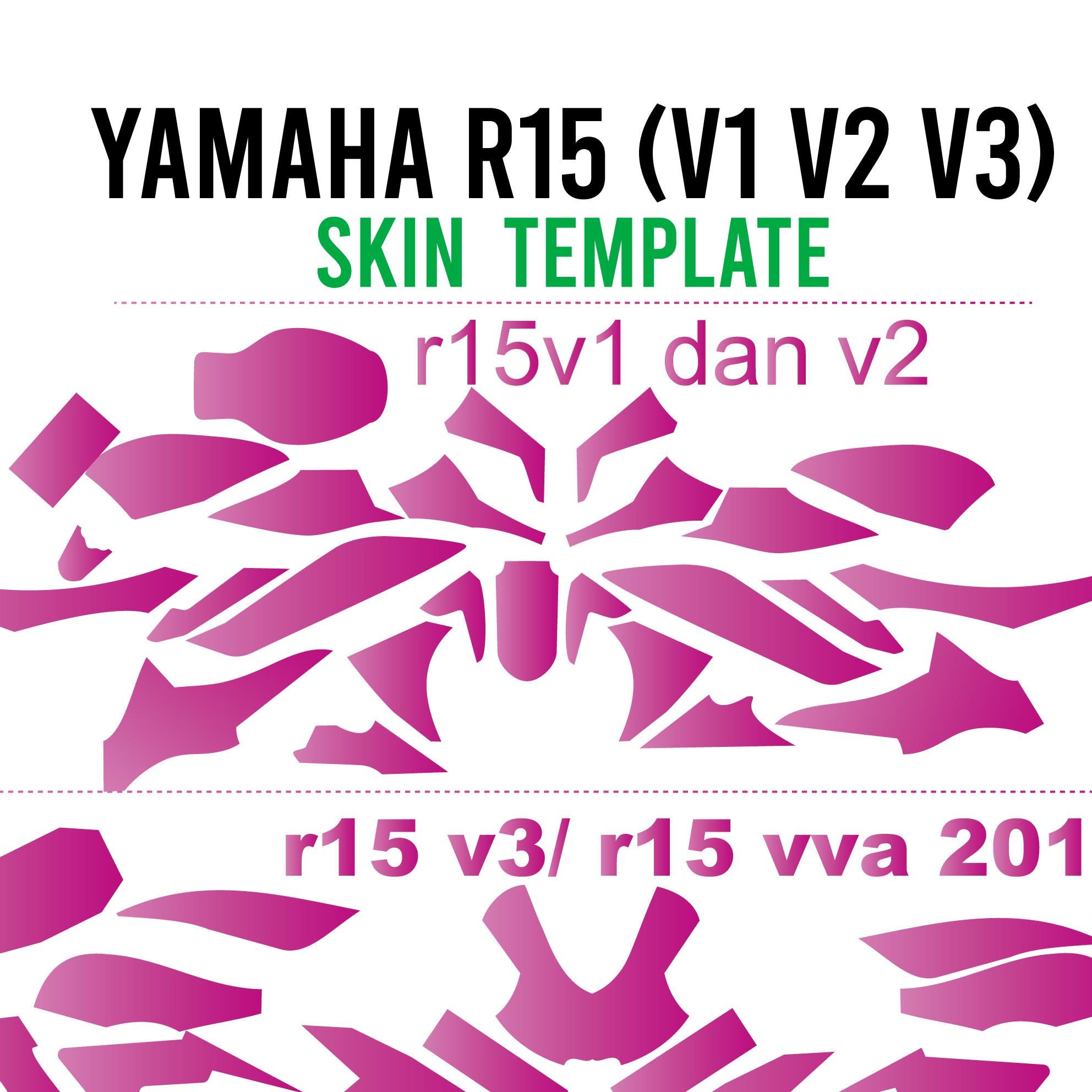 Yamaha R15 (V1 V2) (V3 TEMPLATE FREE) Skin Template - Etsy