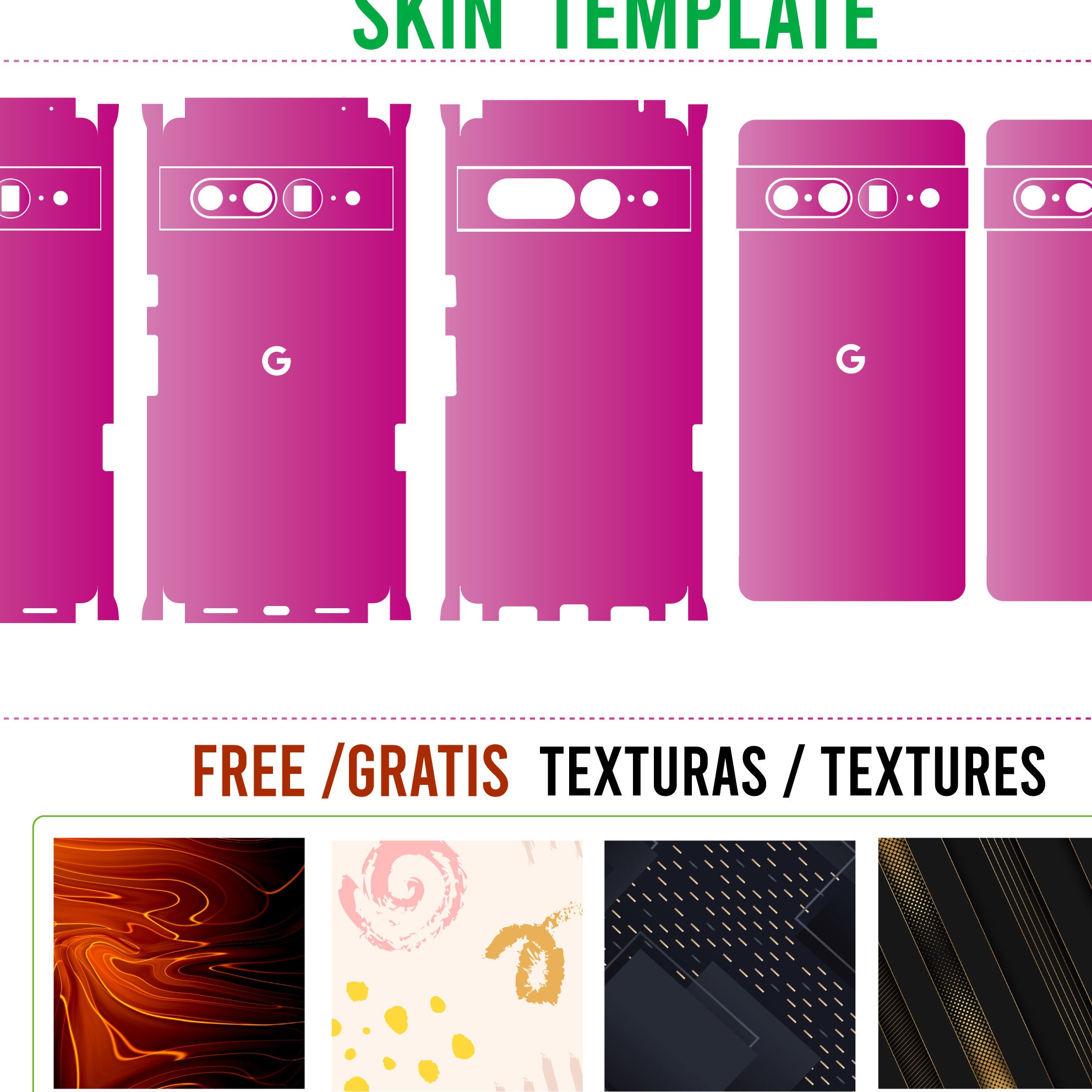 Google Pixel 7 Pro Skin Template - Etsy