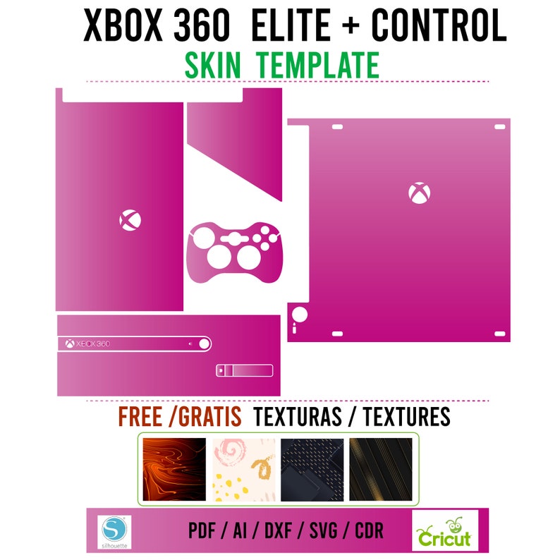 Xbox 360 Elite Skin Template - Etsy