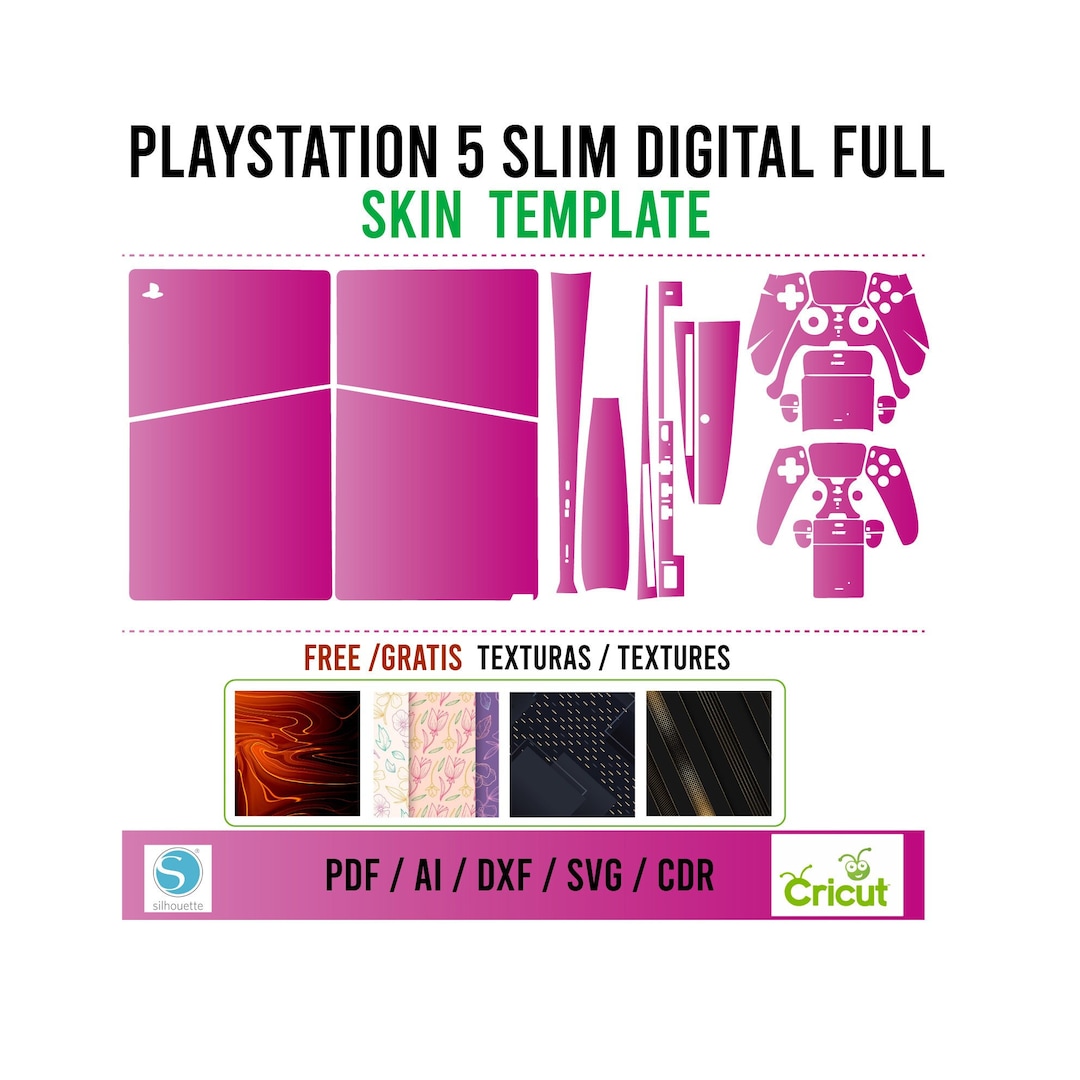 Playstation 5 Slim Digital FULL Skin Template / Skin Template - Etsy