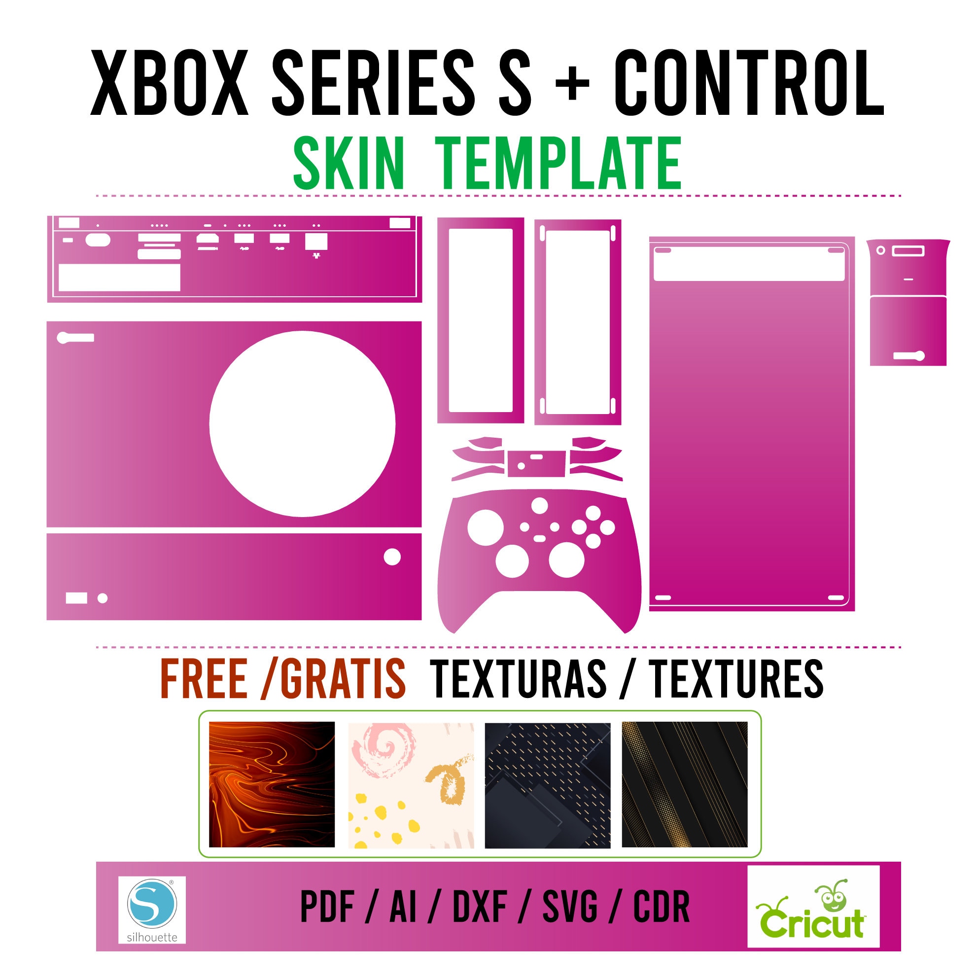 Xbox Series S Skin Template Vector - Etsy