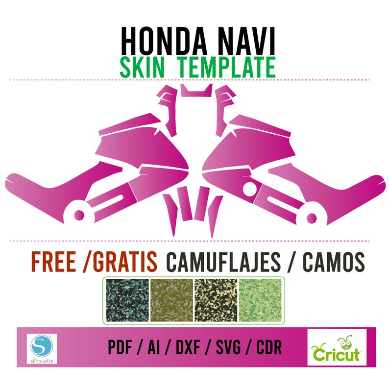 Honda navi Skin Template Vector / Plantilla de piel - Etsy México