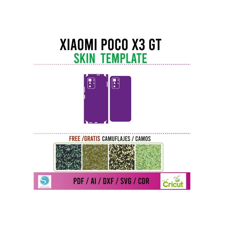 Xiaomi Poco X3 GT Skin Template - Etsy
