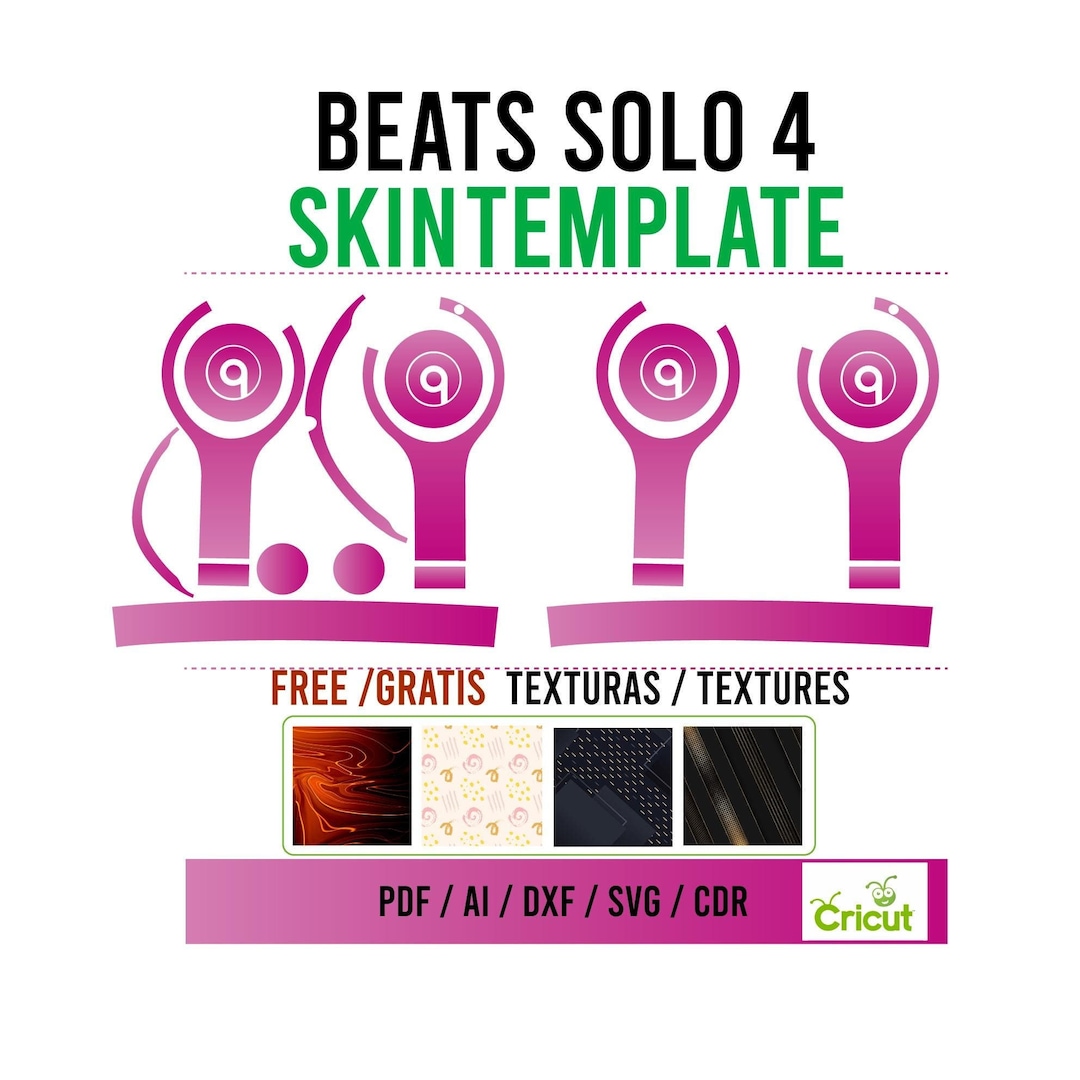 Beats Solo 4 Skin Template - Etsy