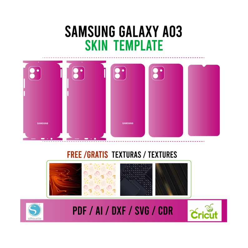 Samsung Galaxy A03 Skin Template - Etsy