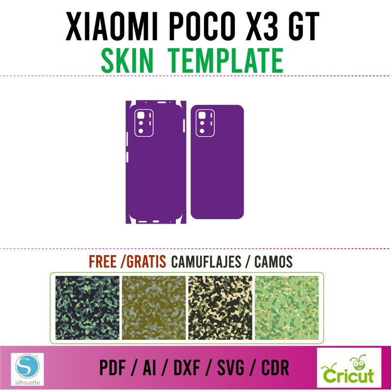Xiaomi Poco X3 GT Skin Template - Etsy