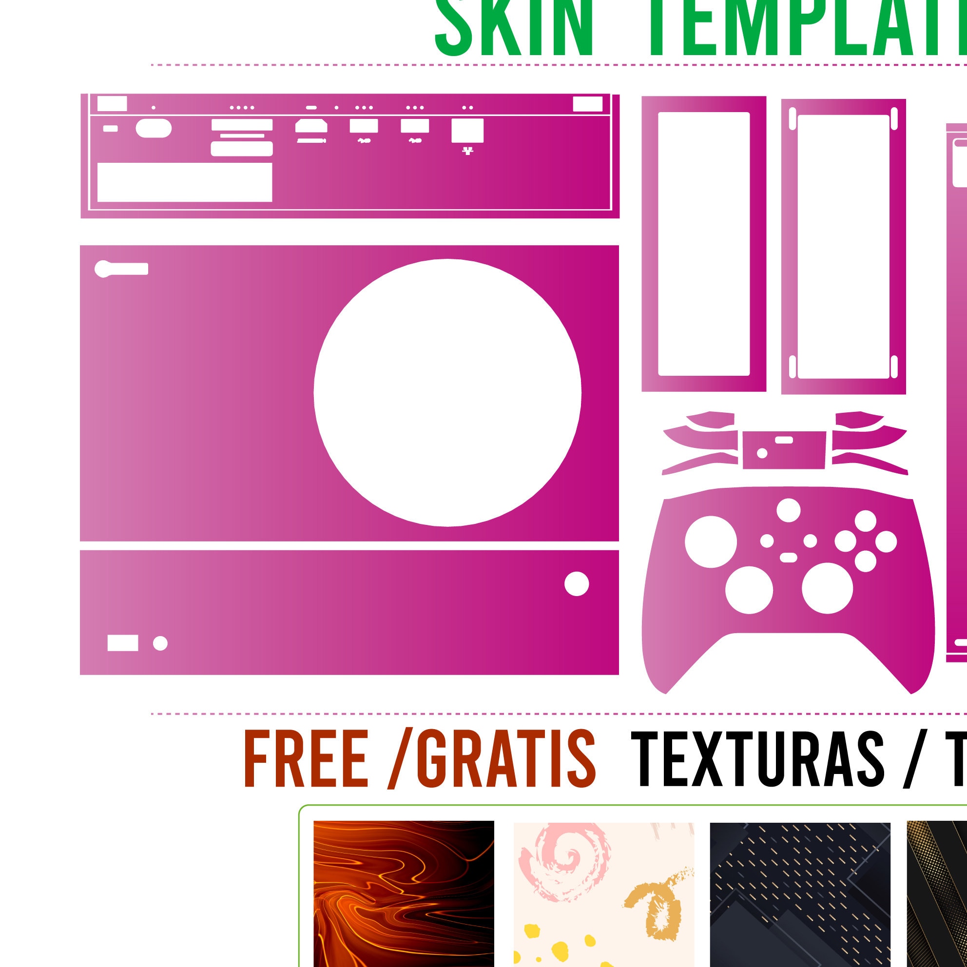 Xbox Series S Skin Template Vector / Skin Template - Etsy