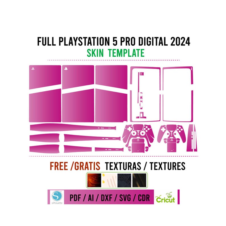 Full Playstation 5 Pro Digital + Controller Digital Vector / Digital ...